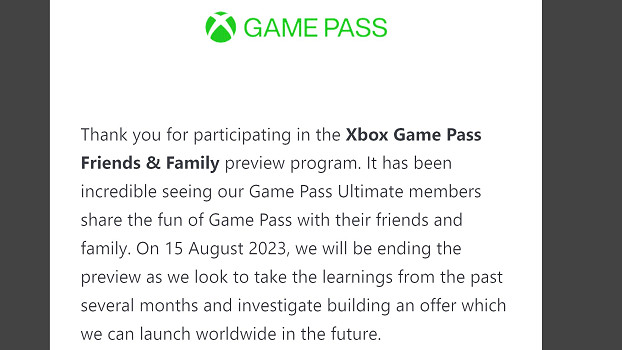 Xbox Game Pass (XGP) 家庭會員測試結束 FTC全面敗給微軟! - 遊戲狂